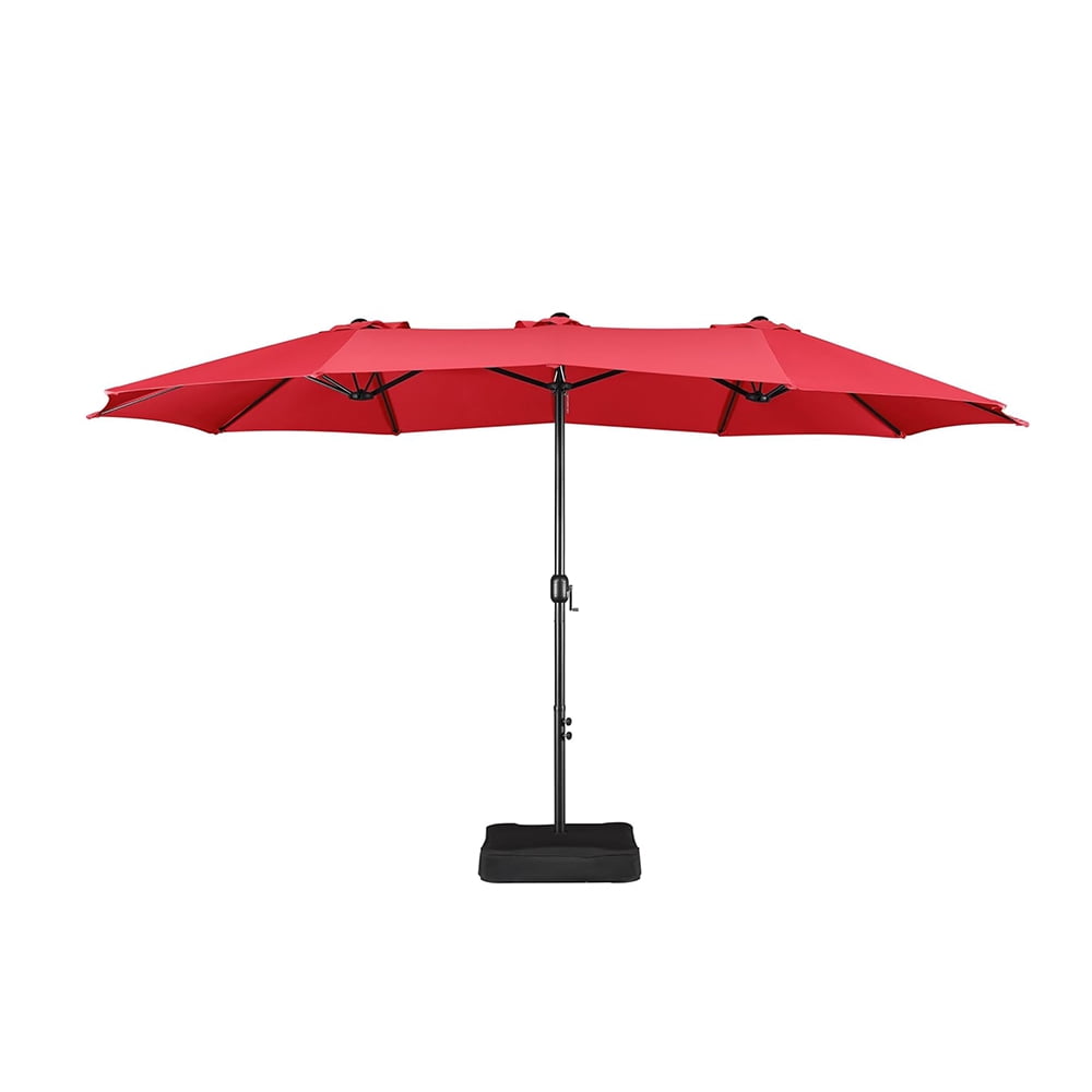 15 ft Triple-size Patio Umbrella, Extra-Large Double Sided Umbrella ...