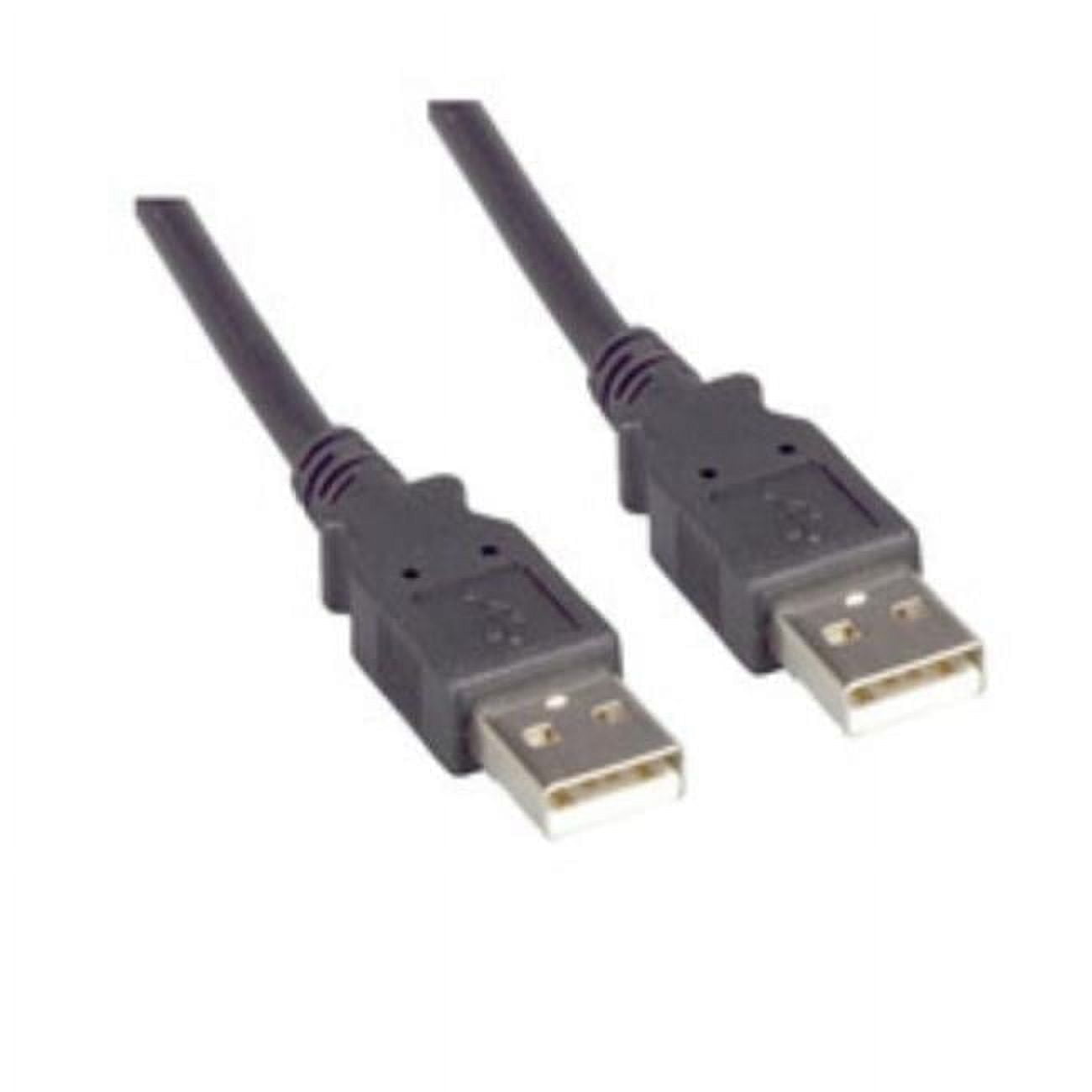15 ft. USB 2.0 Type A Male Cable, Black - Walmart.com