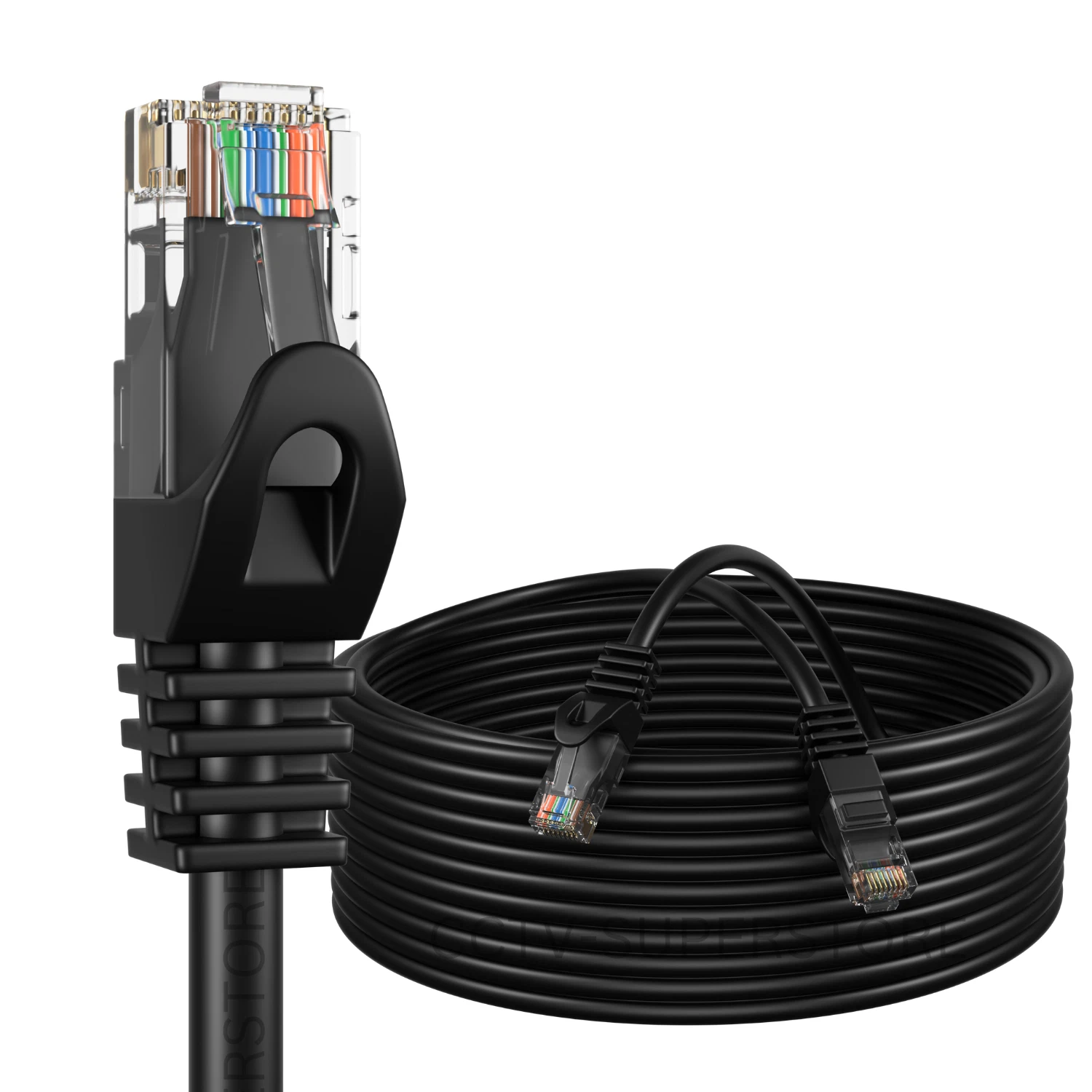 15 ft feet Cat5 Cable CAT5E RJ45 LAN Network Ethernet Router Switch ...