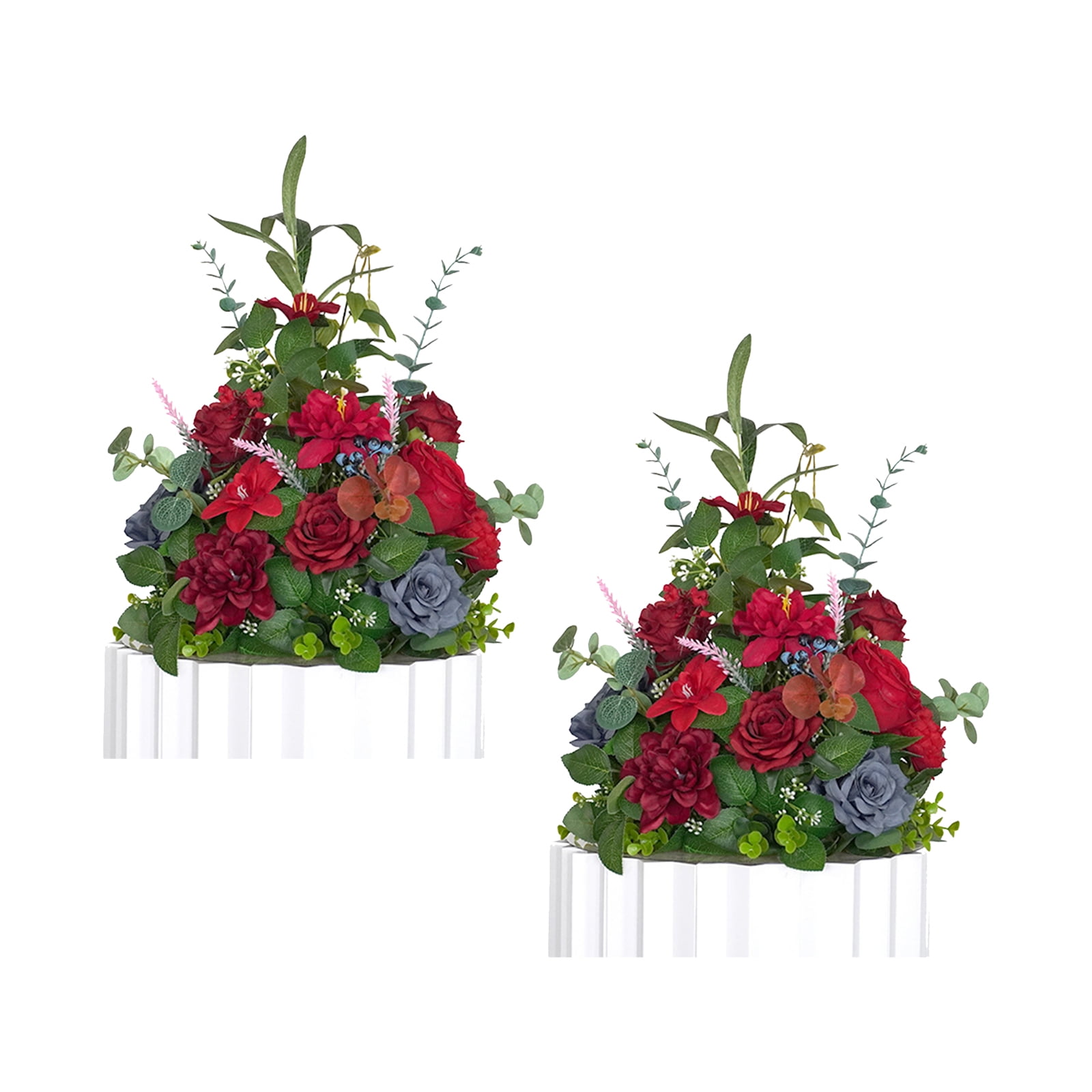 15.in 2Pack Artificial Flowers Arrangements Wedding Arch Wreath ...