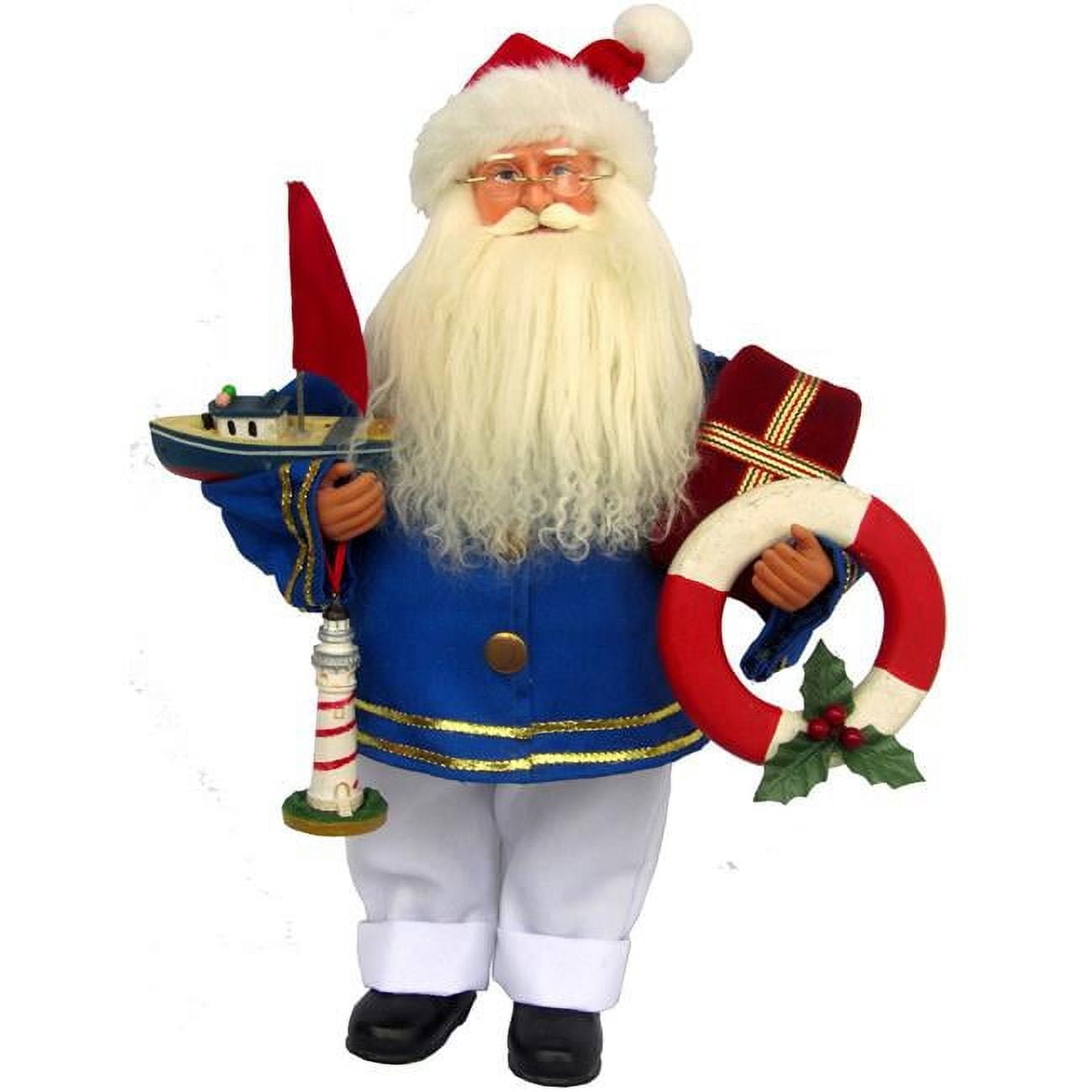 15 in. Coastal Nautical Captain Santa - Walmart.com
