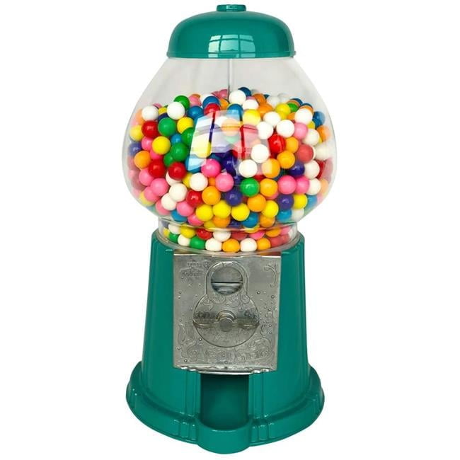 15 in. Forest Green Tall Classic Gumball & Candy Machine with Stand ...