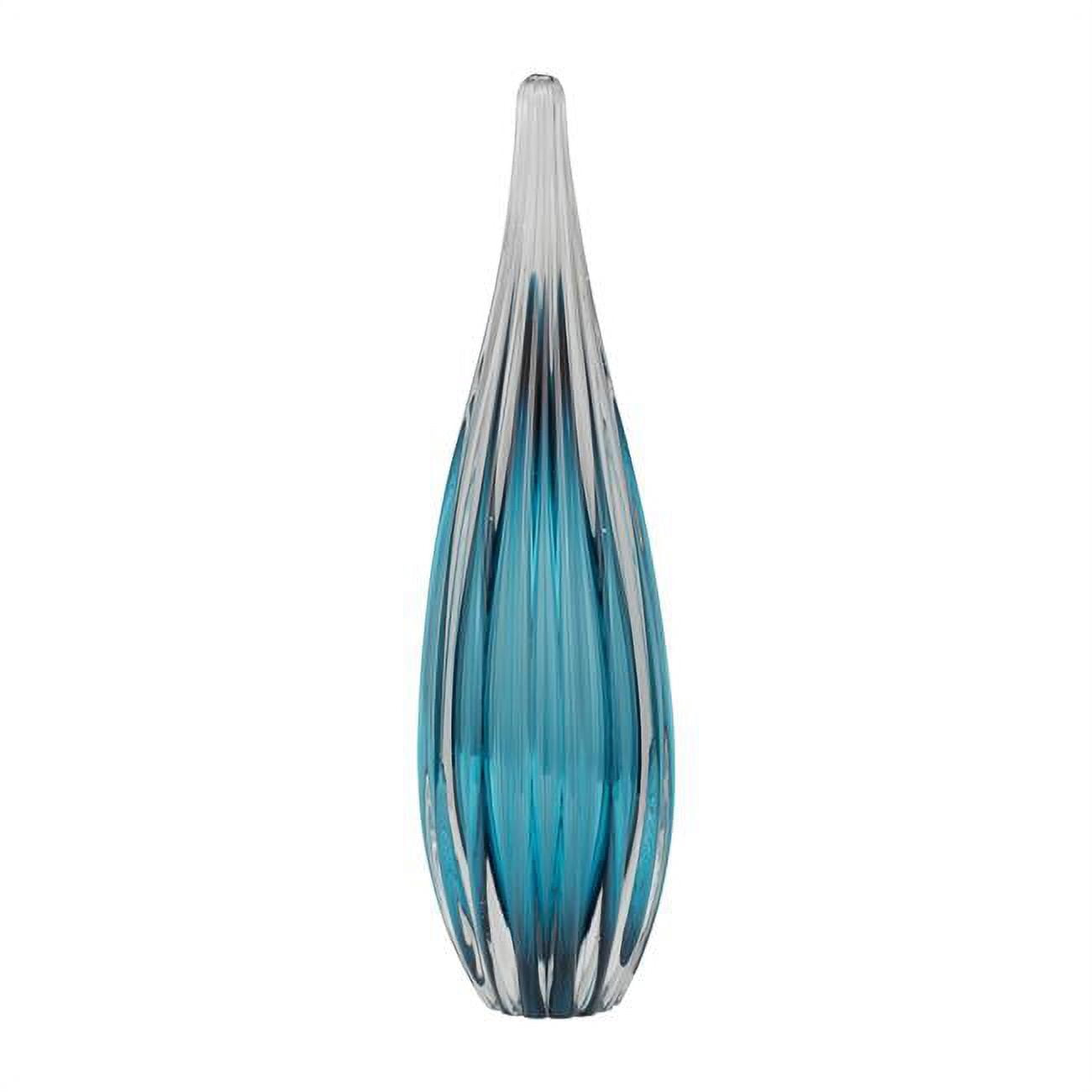 15 in. Glass Paperweight Sculpture, Teal - Walmart.com
