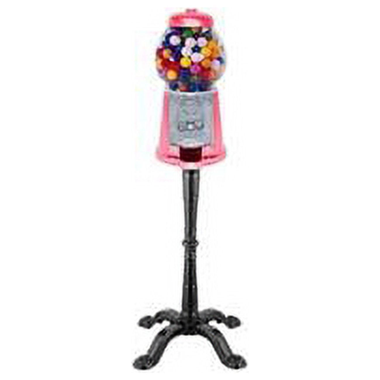 15 in. Gloss Watermelon Tall Gumball & Candy Machine with Antique Black ...