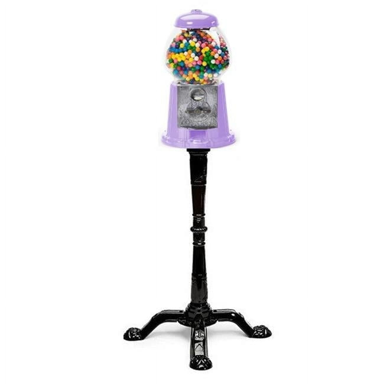 15 in. Light Purple Tall Gumball Machine with Stand & Gumballs ...