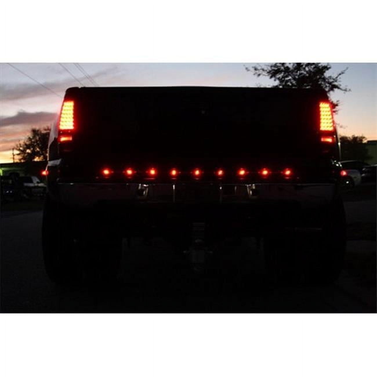 15 in. Mini Tailgate Light Bar with Red LED Smoked Lens - Walmart.com