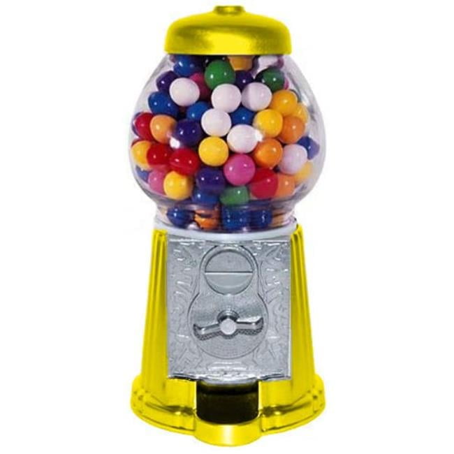 15 in. Sunshine Yellow Tall Classic Gumball & Candy Machine with Stand ...
