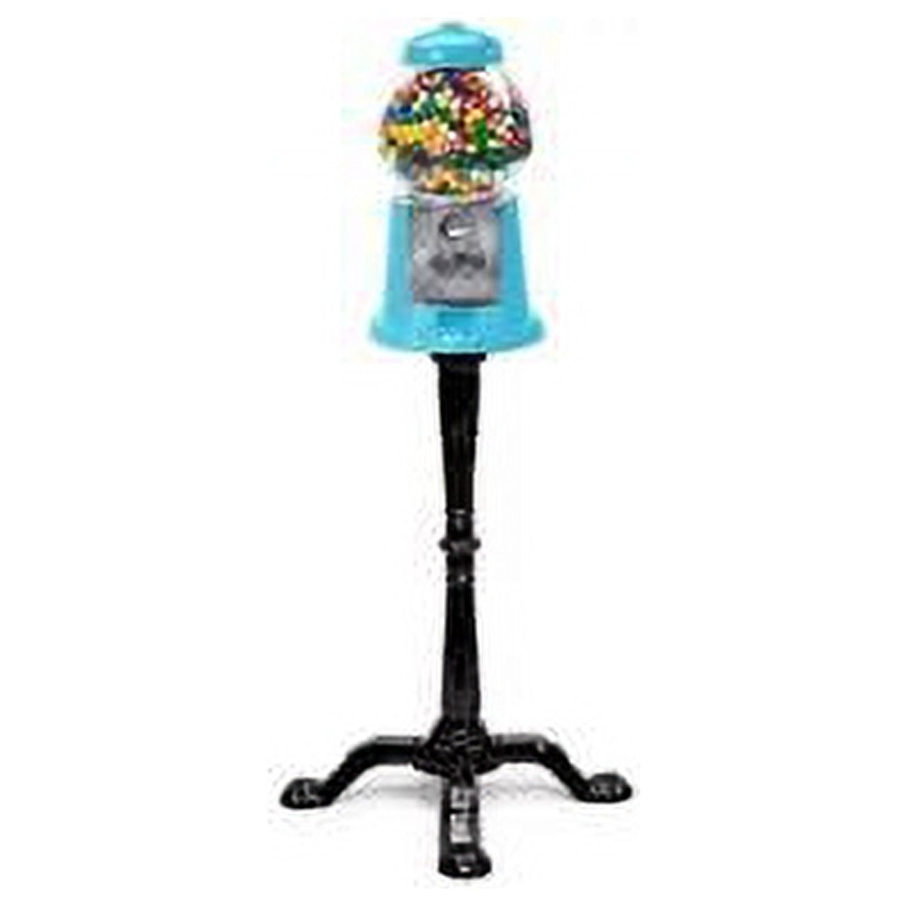 15 in. Turquoise Classic Gumball Machine with Antique Style Stand ...