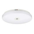 15 in. White Selectable LED Flush Mount with Motion Sensor and EM ...