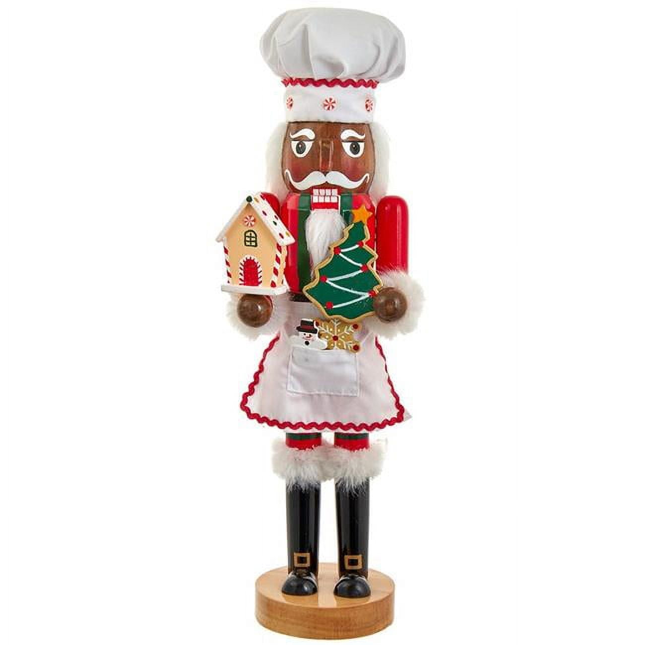 15 in. Wooden African American Chef Nutcracker - Walmart.com