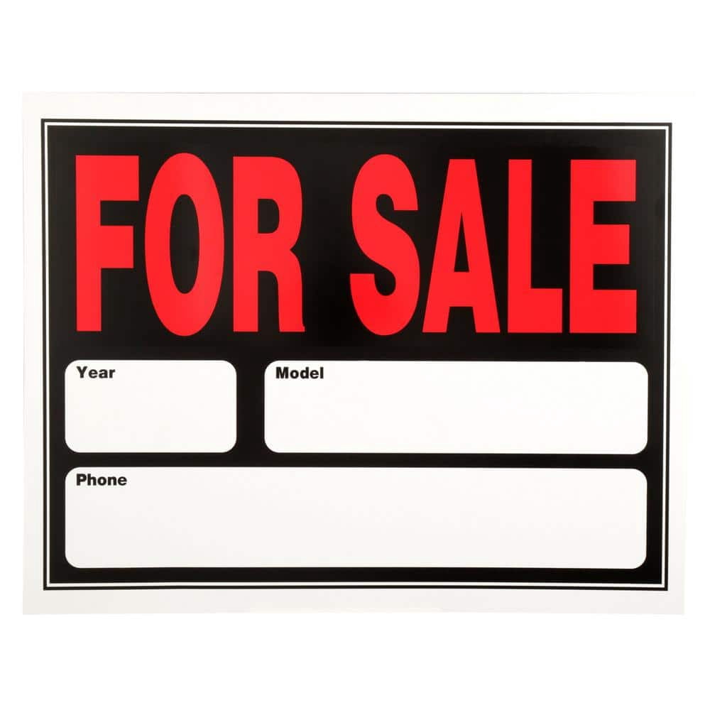15 in. x 19 in. Plastic Auto for Sale Sign - Walmart.com