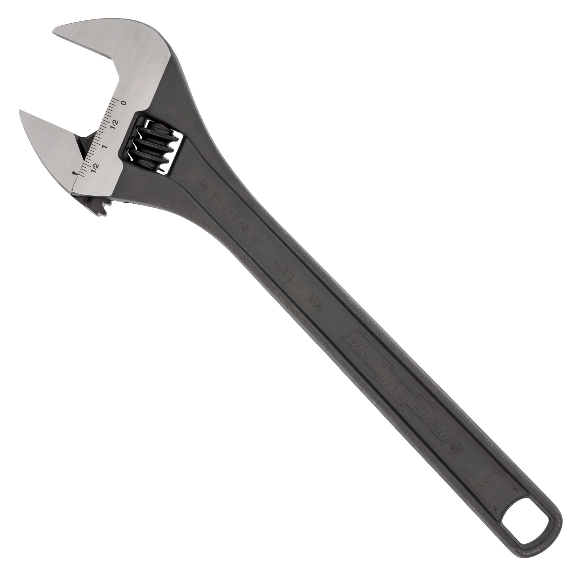 CHANNELLOCK 15-inch Adjustable Wrench, Black / Oxide Finish, Precise 1. ...