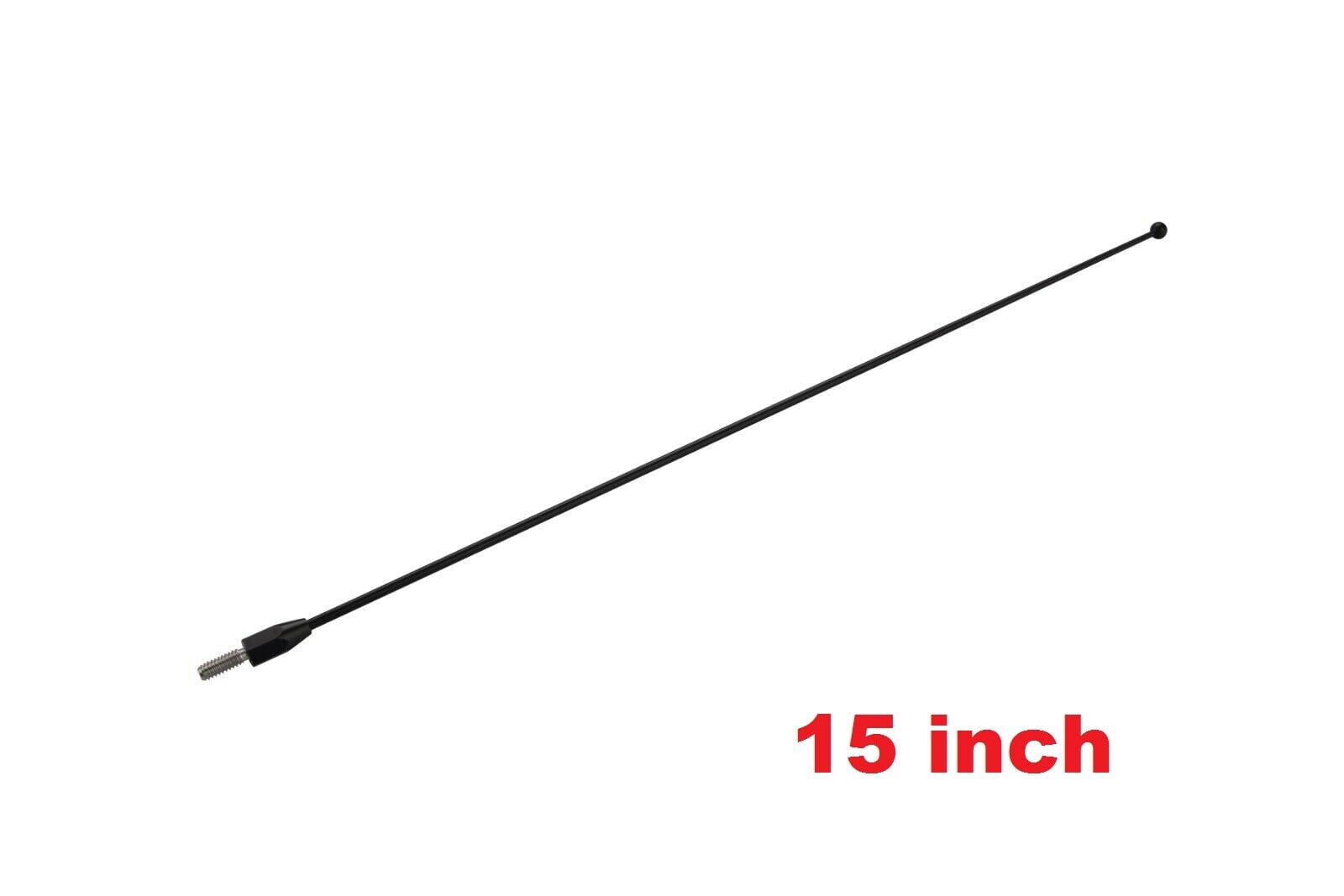 15" inch Black Stainless Antenna Mast Power Radio AM/FM for DODGE ...