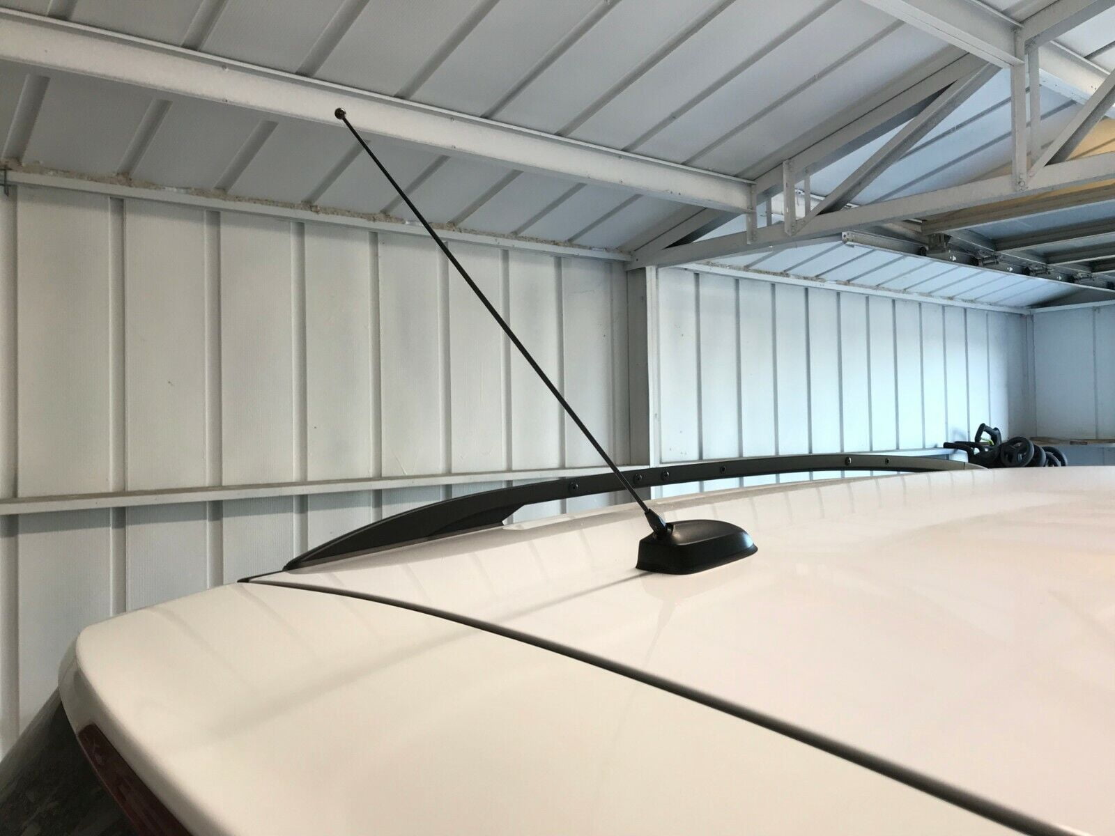 15" inch Black Stainless Antenna Mast Power Roof Radio AMFM for FORD ...