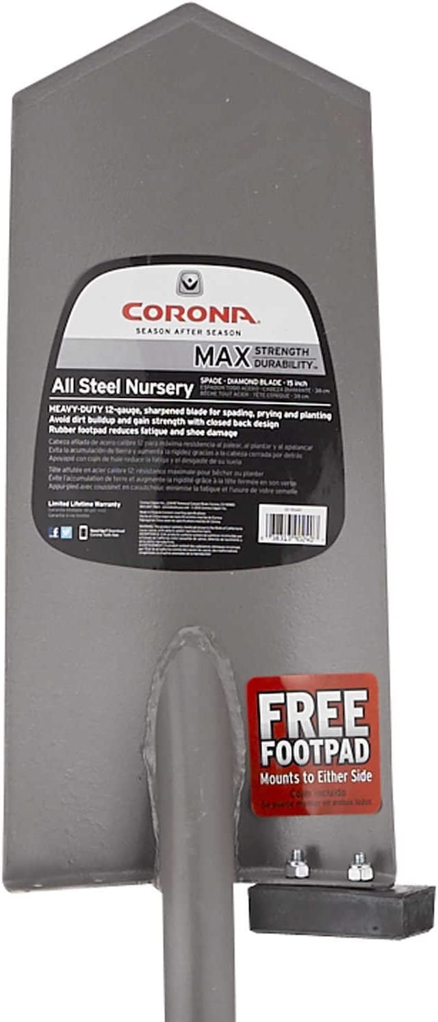 15 inch Corona MAX Steel Spade with 15 inch Diamond Blade, 54 inch ...