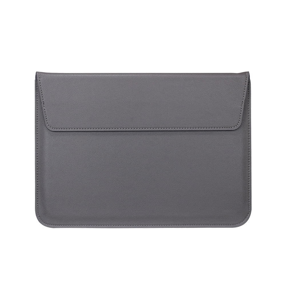15 inch Laptop Stand Sleeve Case, Faux Leather, Envelope bag transverse ...