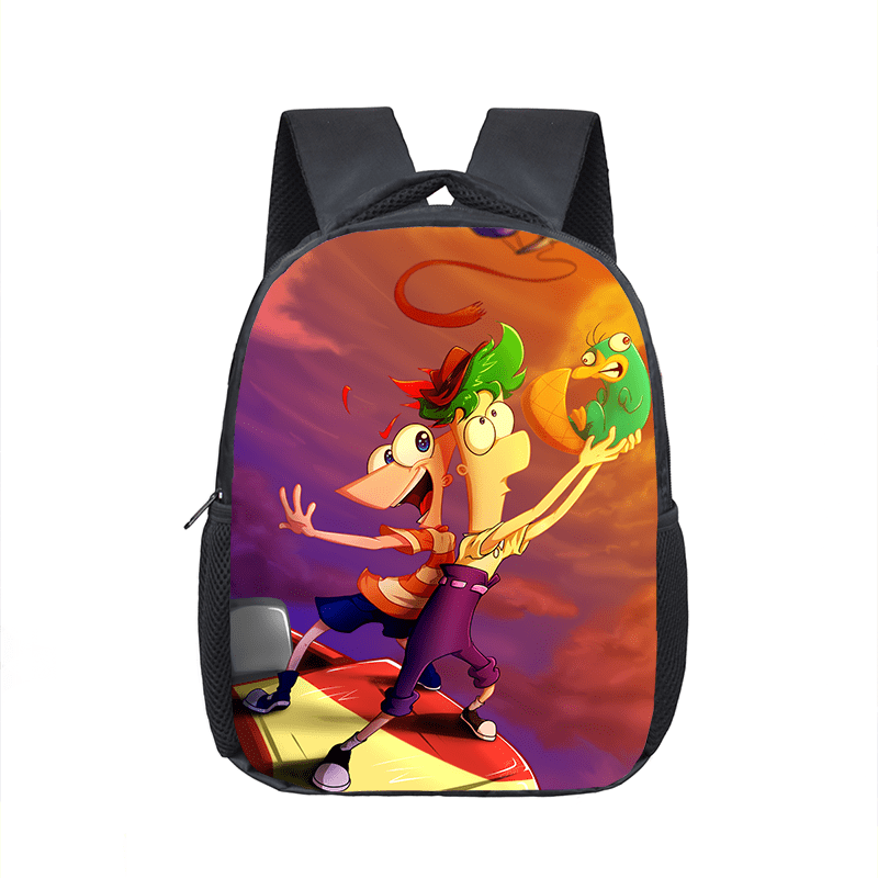 15 inch Phineas And Ferb Backpack for Cartoon School Bags Gift ...