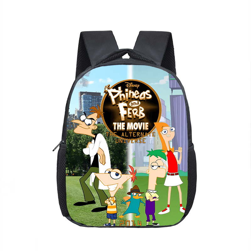 15 inch Phineas And Ferb Backpack for Cartoon School Bags Gift ...