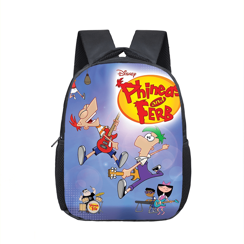 15 inch Phineas And Ferb Backpack for Cartoon School Bags Gift ...