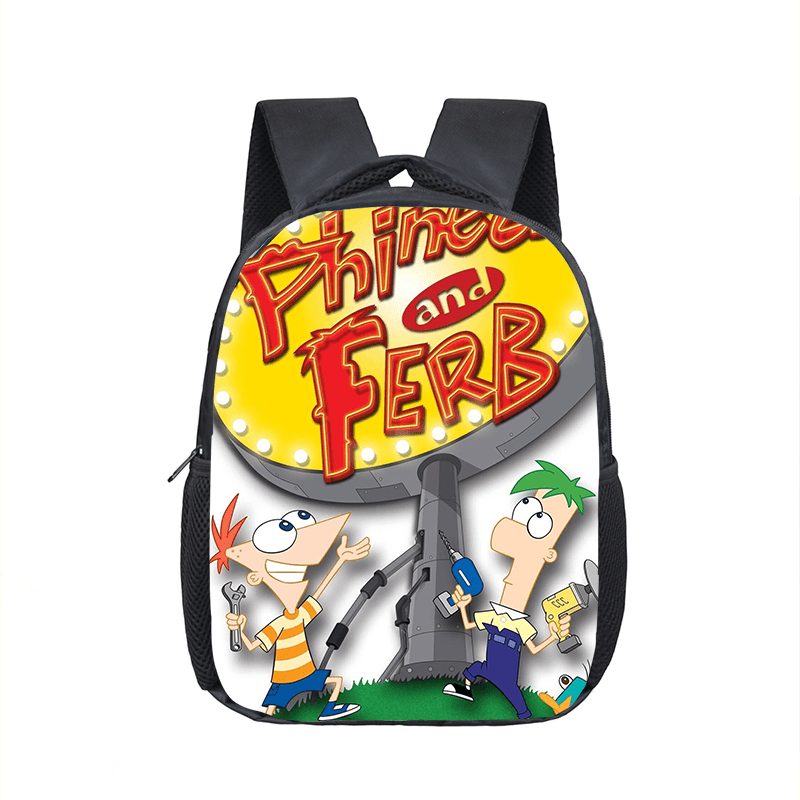 15 inch Phineas And Ferb Backpack for Cartoon School Bags Gift ...