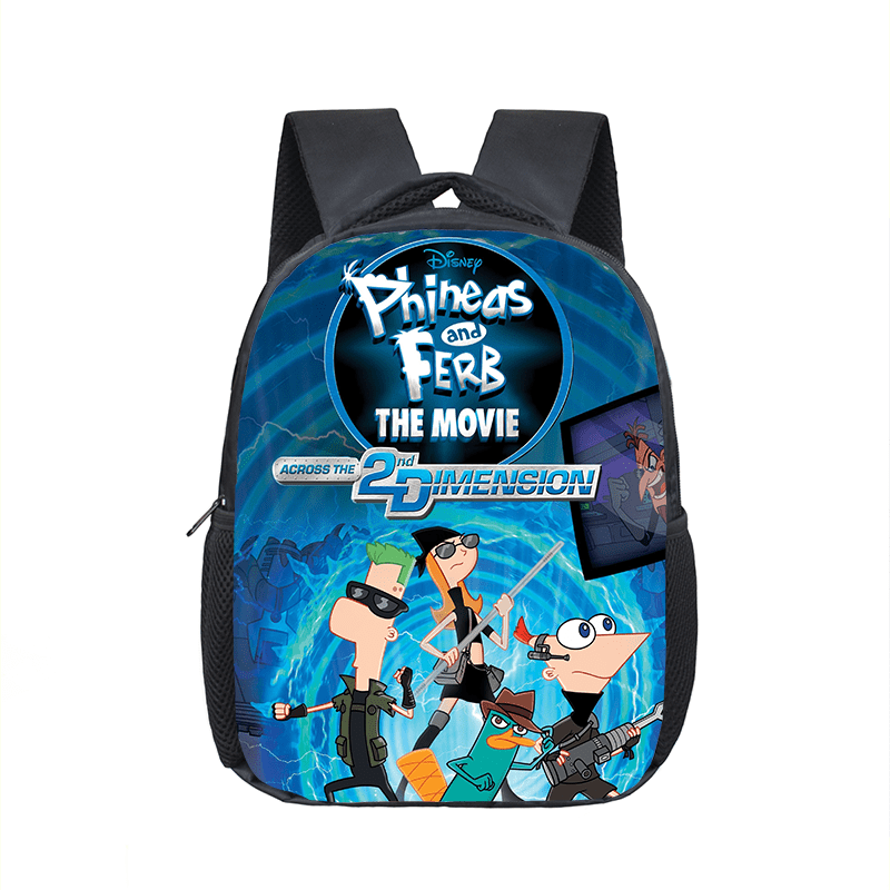 15 inch Phineas And Ferb Backpack for Cartoon School Bags Gift ...