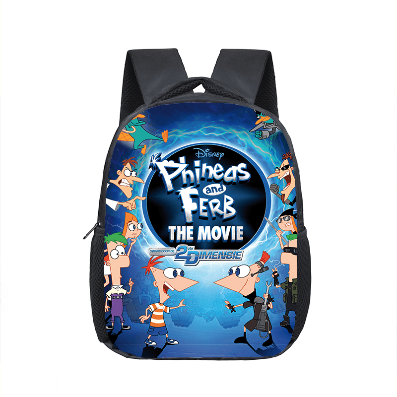 15 inch Phineas And Ferb Backpack for Cartoon School Bags Gift ...