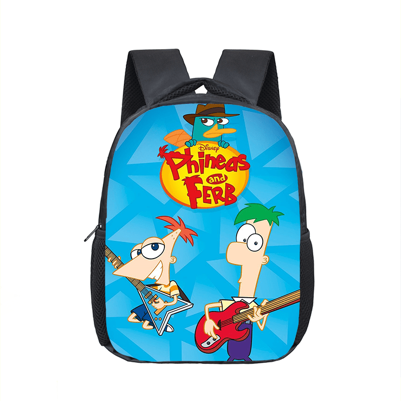 15 inch Phineas And Ferb Backpack for Cartoon School Bags Gift ...