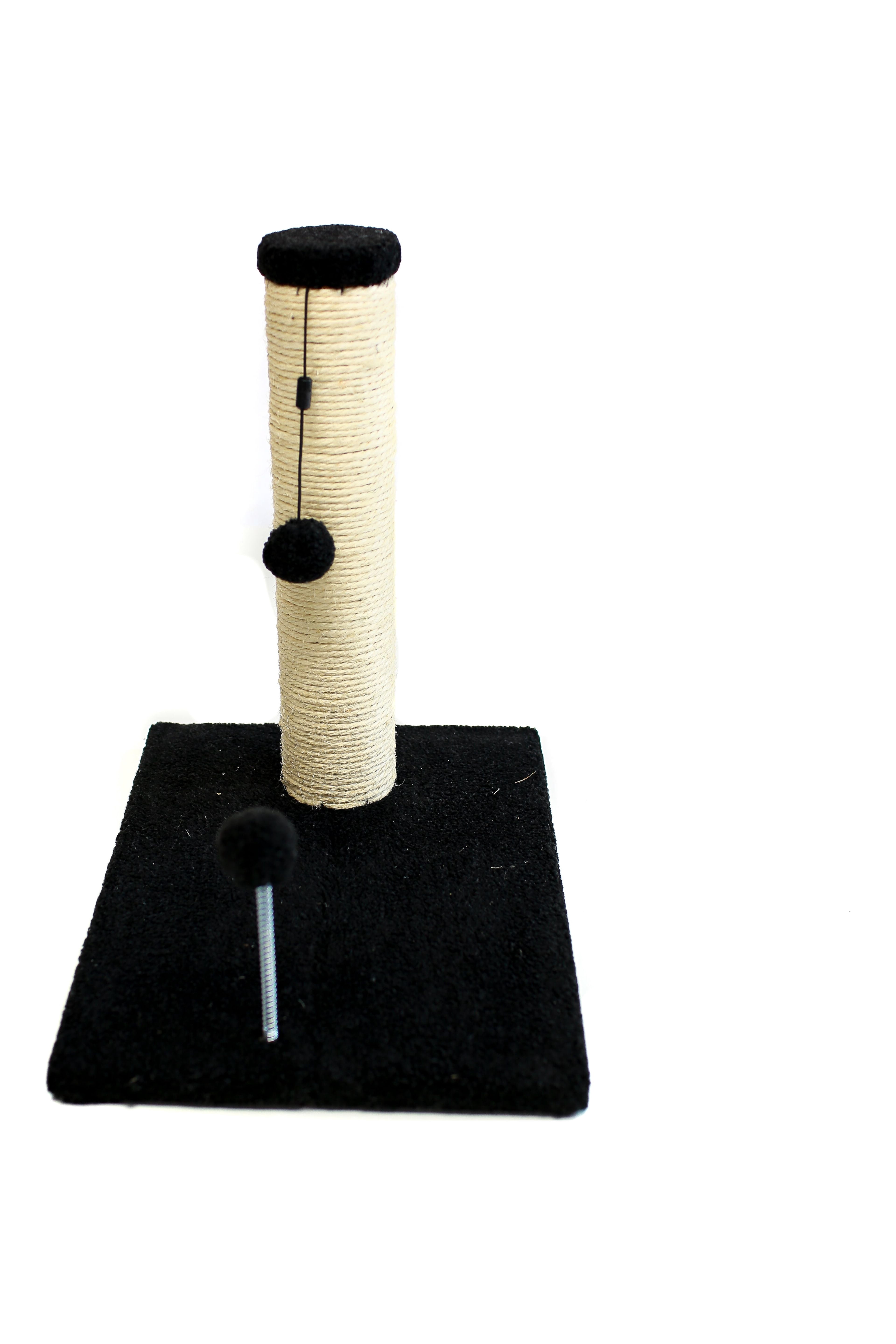15 inch Sisal Scratching Post (Charcoal Fleece 12x16 Base) - Walmart.com