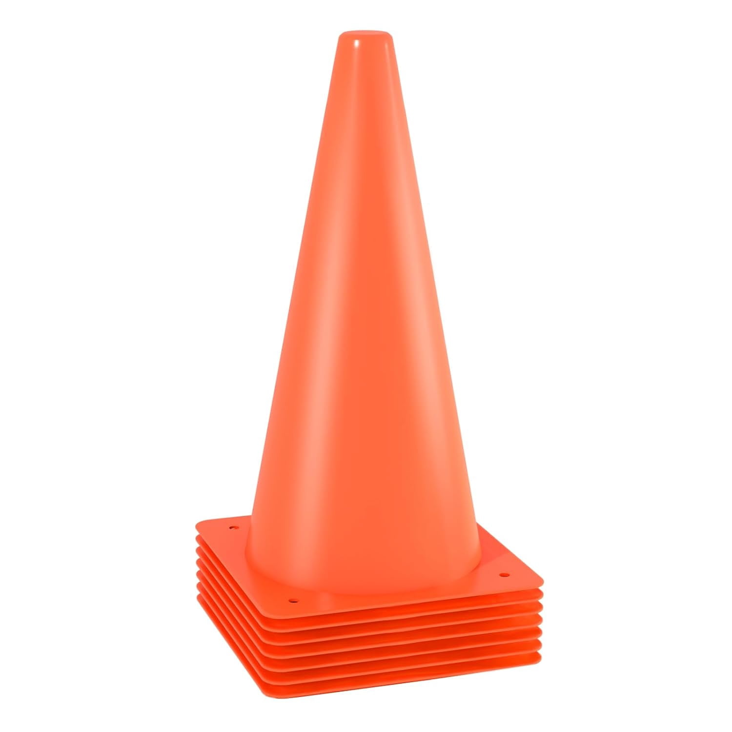 15 inch Soccer Training Cones for Outdoor Activity, Orange Traffic ...