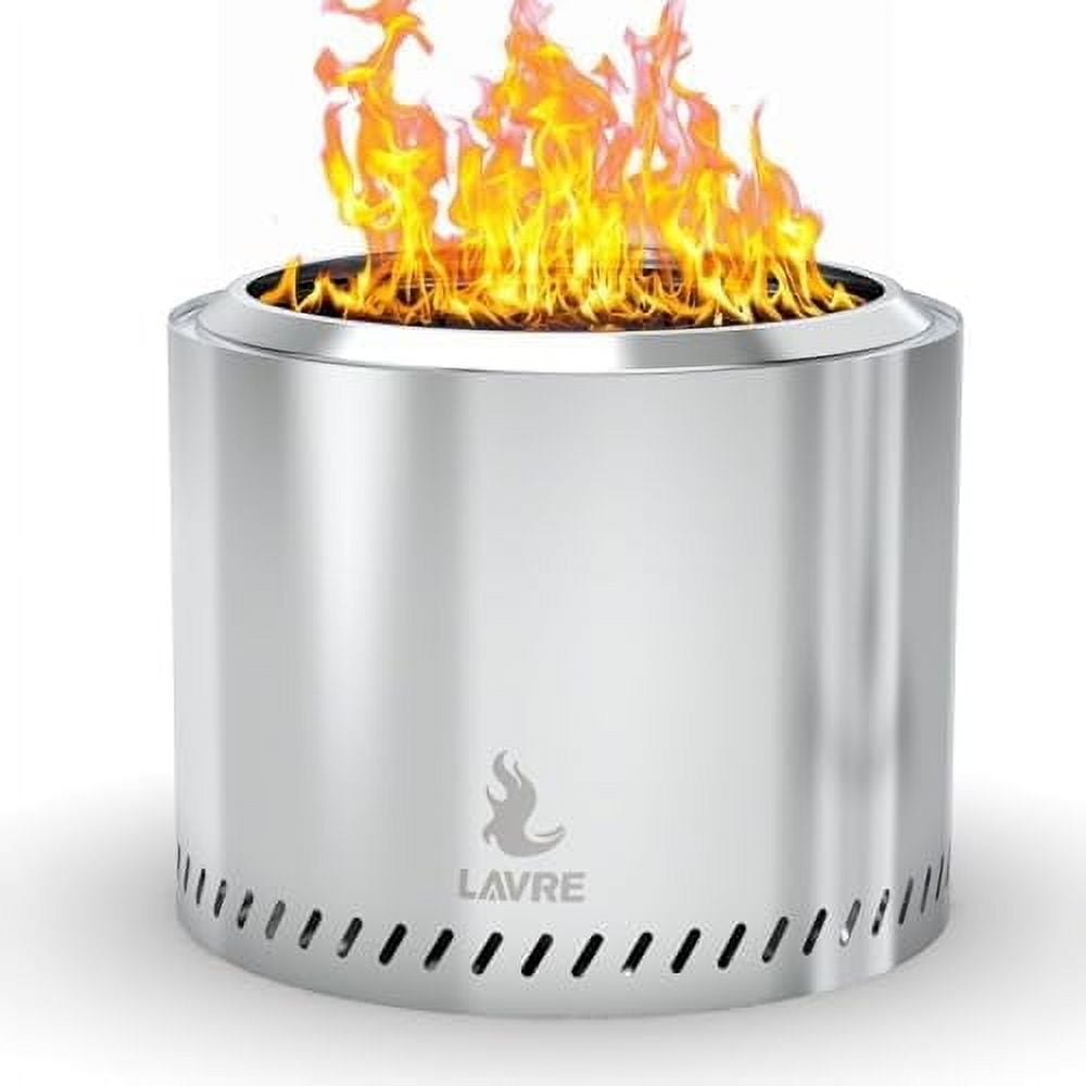15 inch Stainless Steel Smokeless Fire Pit, Outdoor Smokeless Firepit ...