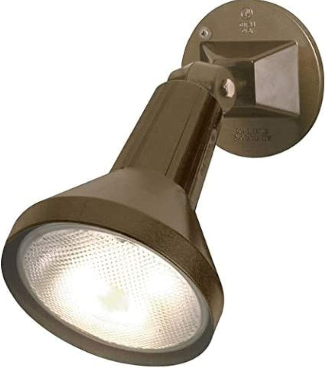 15-inch outdoor safety floodlight, 1 head, heavy cast aluminum body ...