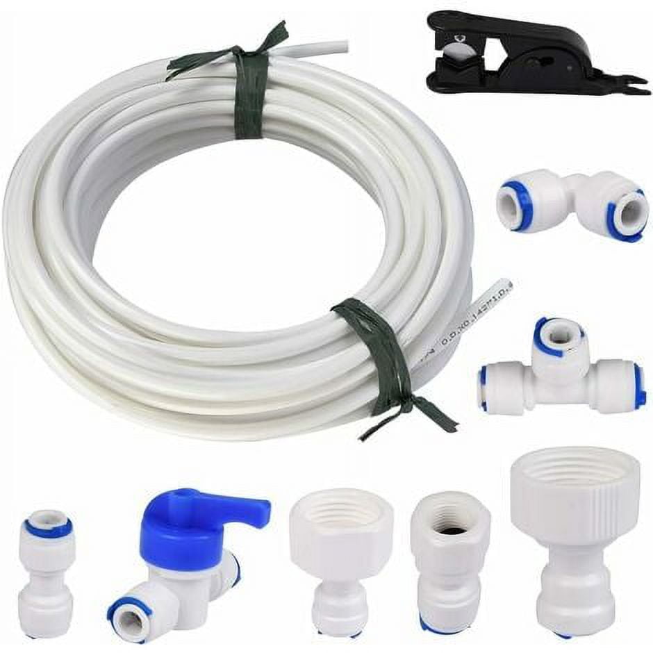 15 meter universal water supply hose, 1/4 refrigerator hose connector ...