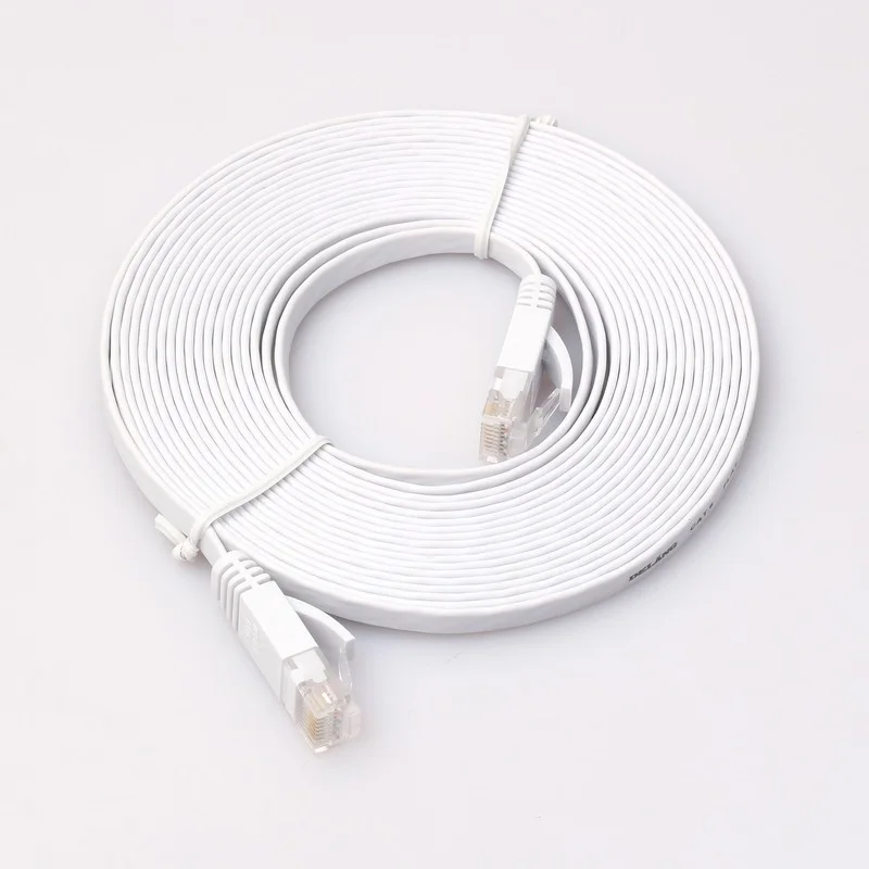 15m CAT6 Flat Ethernet Cable RJ45 Lan Cable Networking Ethernet Patch ...