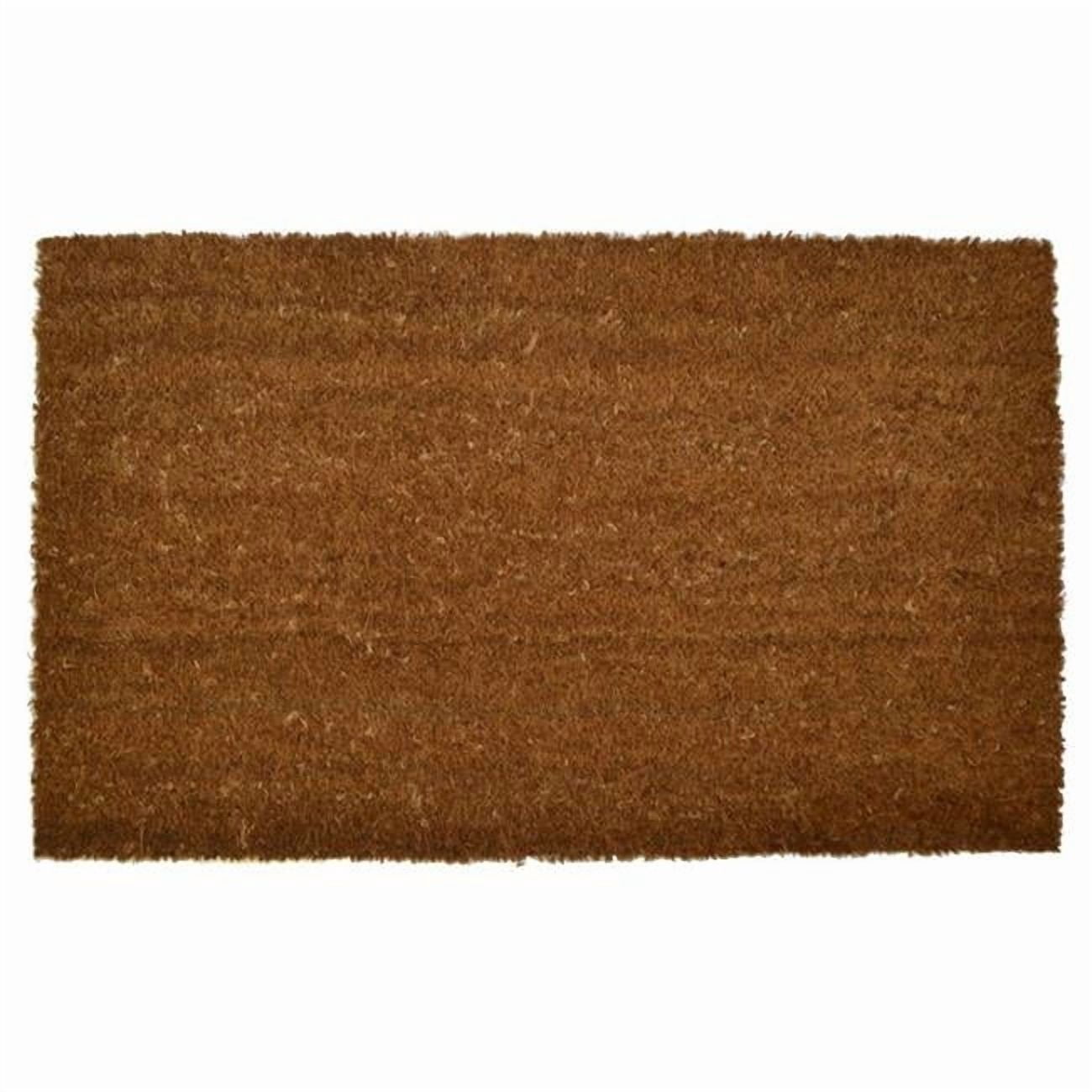 15 mm Outdoor Coir & PVC Plain Door Mat, Brown - Walmart.com