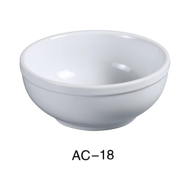 15 oz ABCO Nappie Bowl - Porcelain, Super White - Pack of 36 - Walmart.com