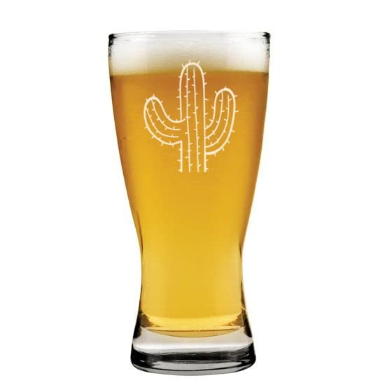 15 oz Beer Pilsner Glass Cactus - Walmart.com