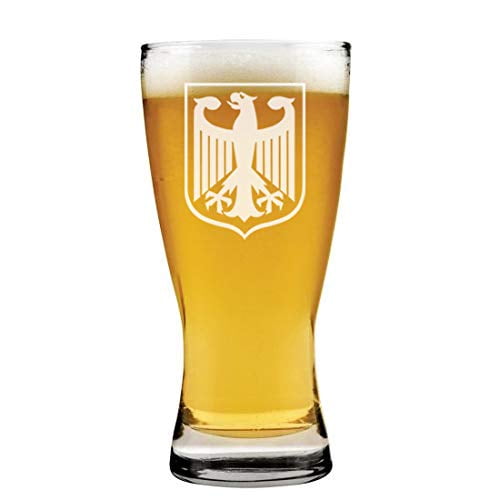 15 oz Beer Pilsner Glass Coat Of Arms Of Germany German Eagle - Walmart.com