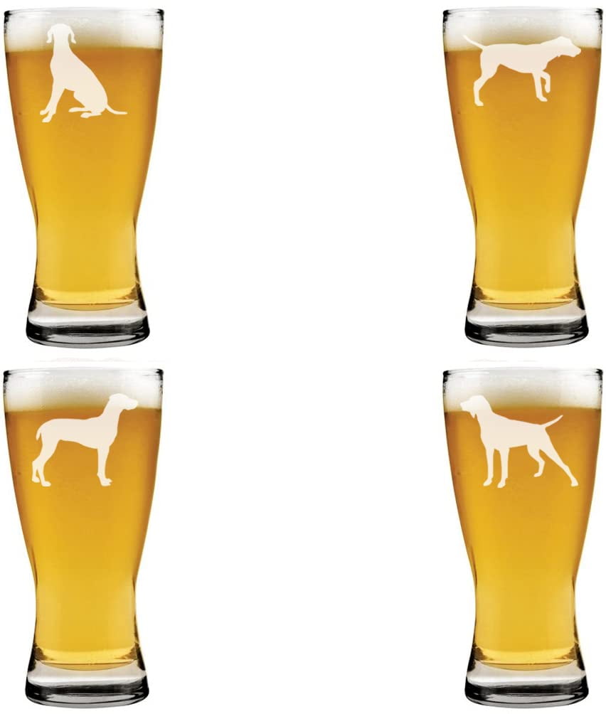 15 oz Beer Pilsner Glass German Shorthaired Pointer Collection Gift Set ...