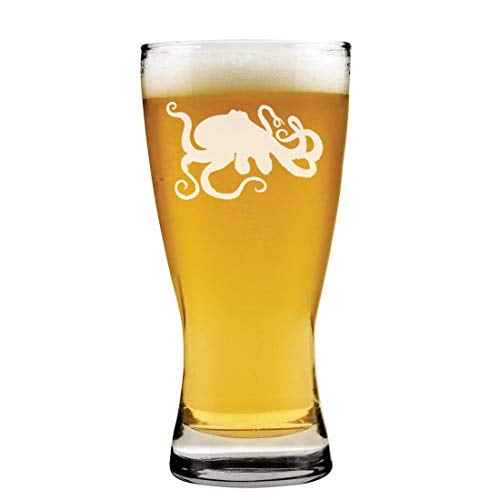 15 oz Beer Pilsner Glass Octopus And Tentacles - Walmart.com