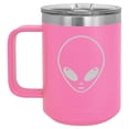 15 oz Tumbler Coffee Mug Travel Cup With Handle & Lid Vacuum Insulated ...