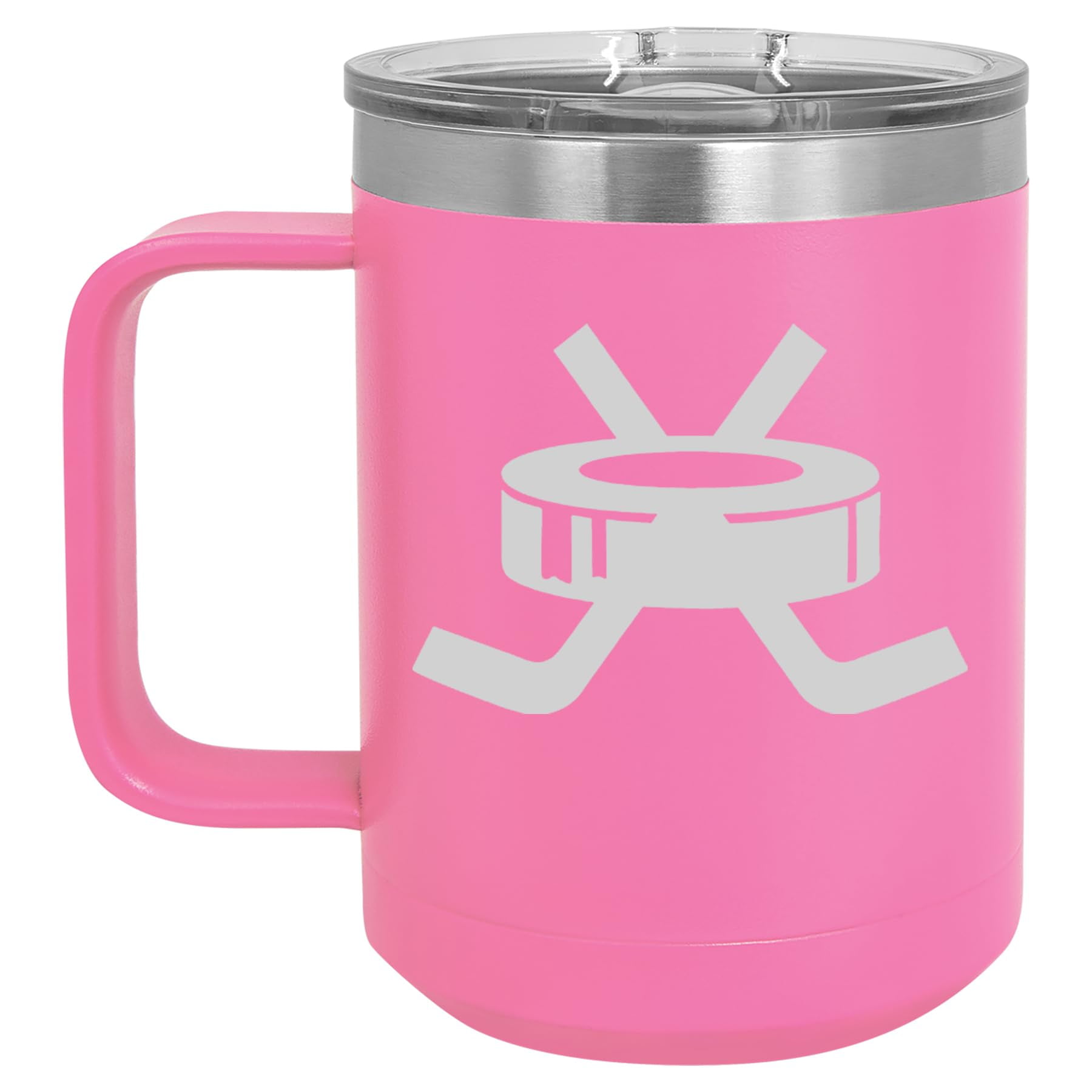 15 oz Tumbler Coffee Mug Travel Cup With Handle & Lid Vacuum Insulated ...