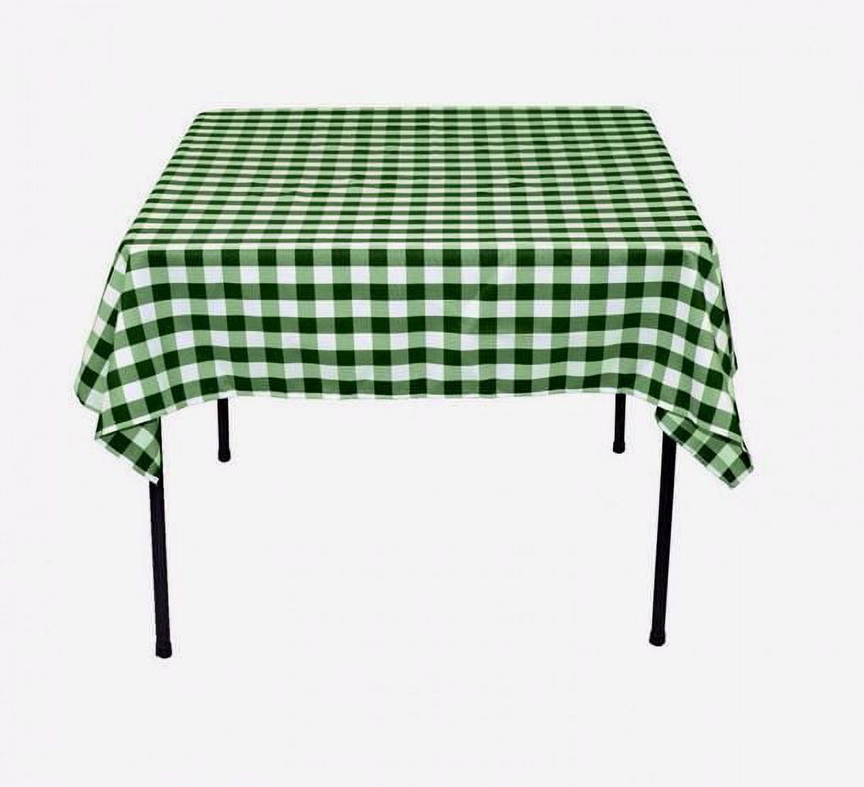 15 pack 54" x 54" Square Overlay checkered Tablecloth 100% polyester ...
