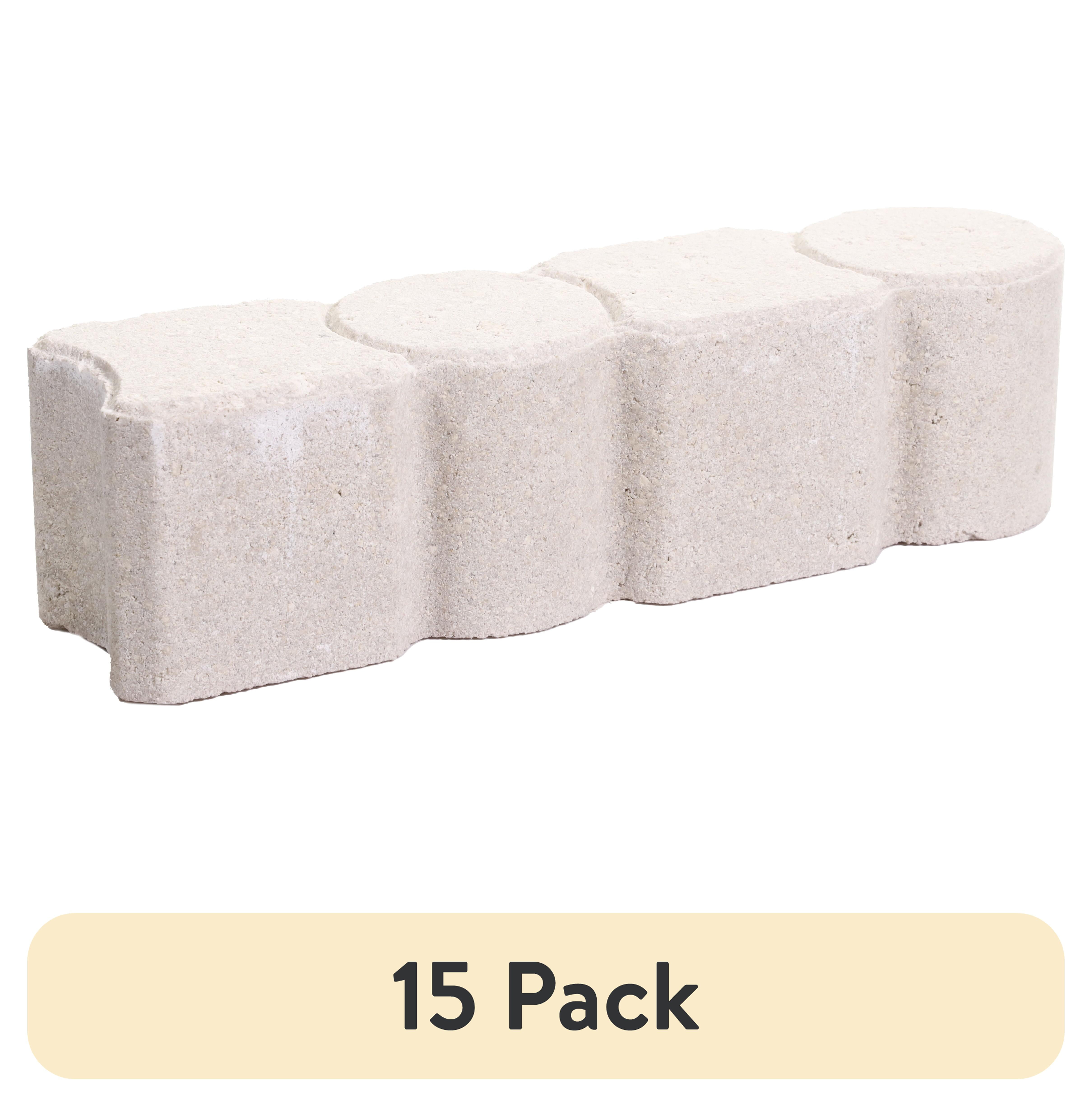 (15 pack) Pavestone 12" Grand Prize Limestone (White) Concrete Edger ...