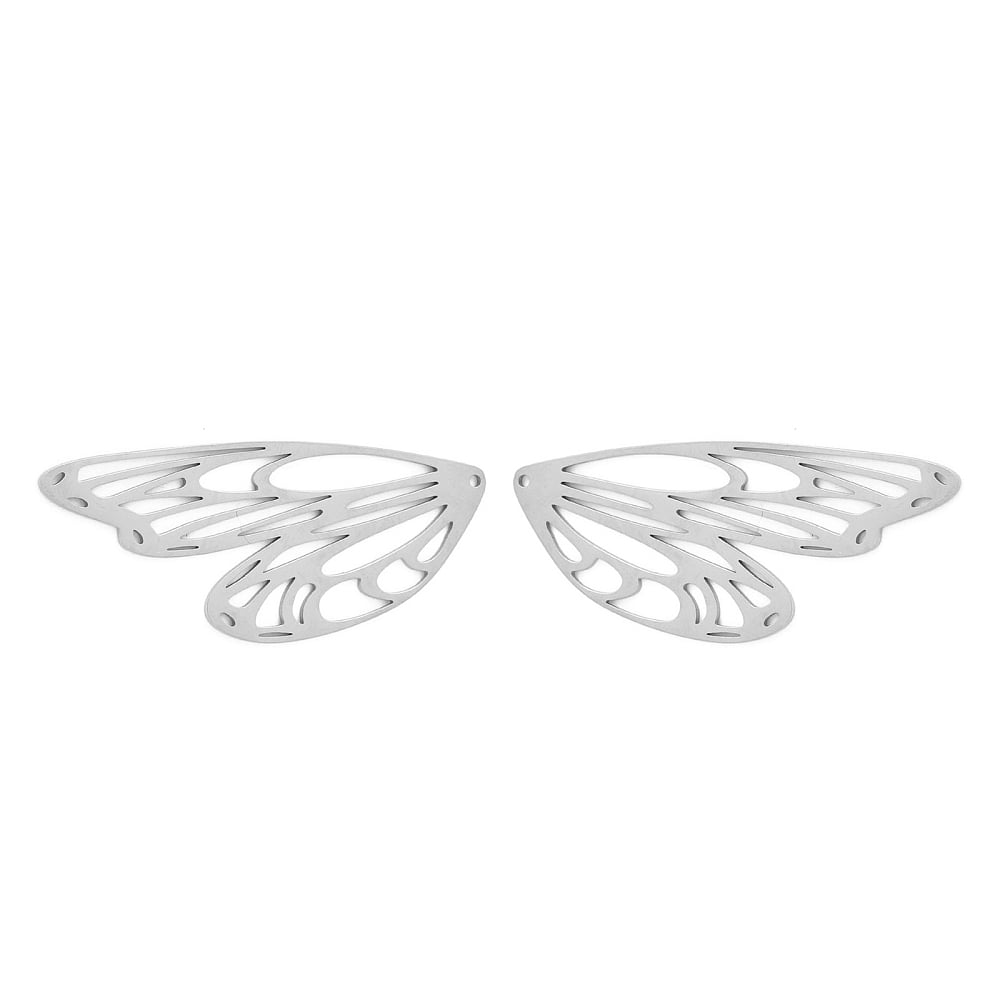 15 pc 304 Stainless Steel Pendants Laser Cut Butterfly Wings Stainless ...