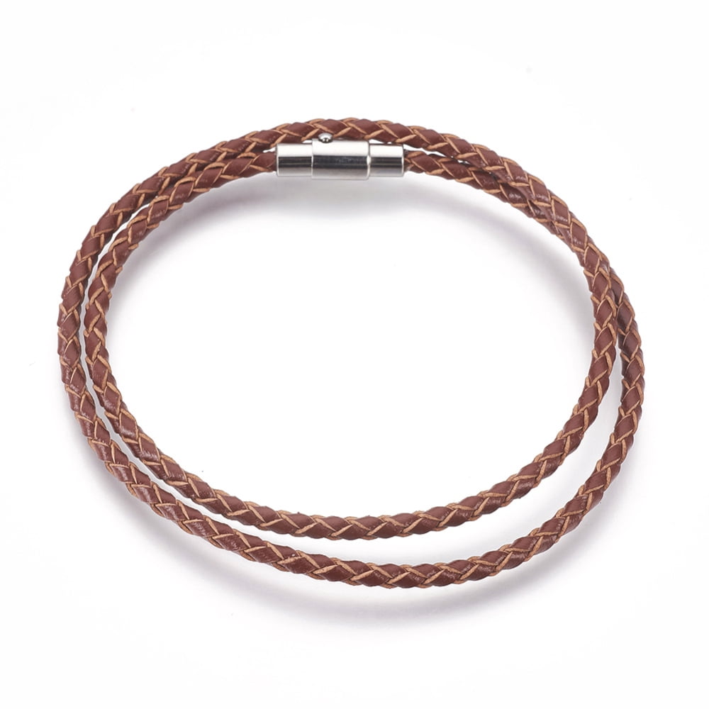 15 pc Leather Cord Wrap Bracelets/Necklaces Two Loops with 304 ...
