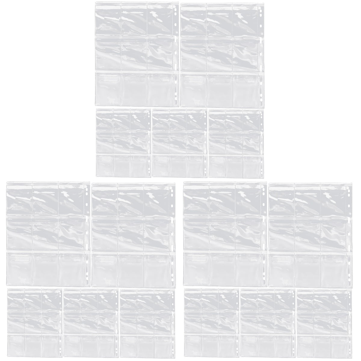15 pcs Coin Collection Sheets 9 Hole Coin Collection Storage Pages Coin ...