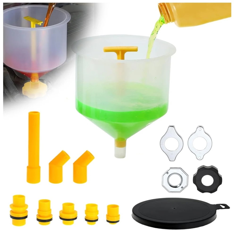 15 pcs Drip Free Funnel for Automotive Fluids, Spill Proof Funnel Kit ...