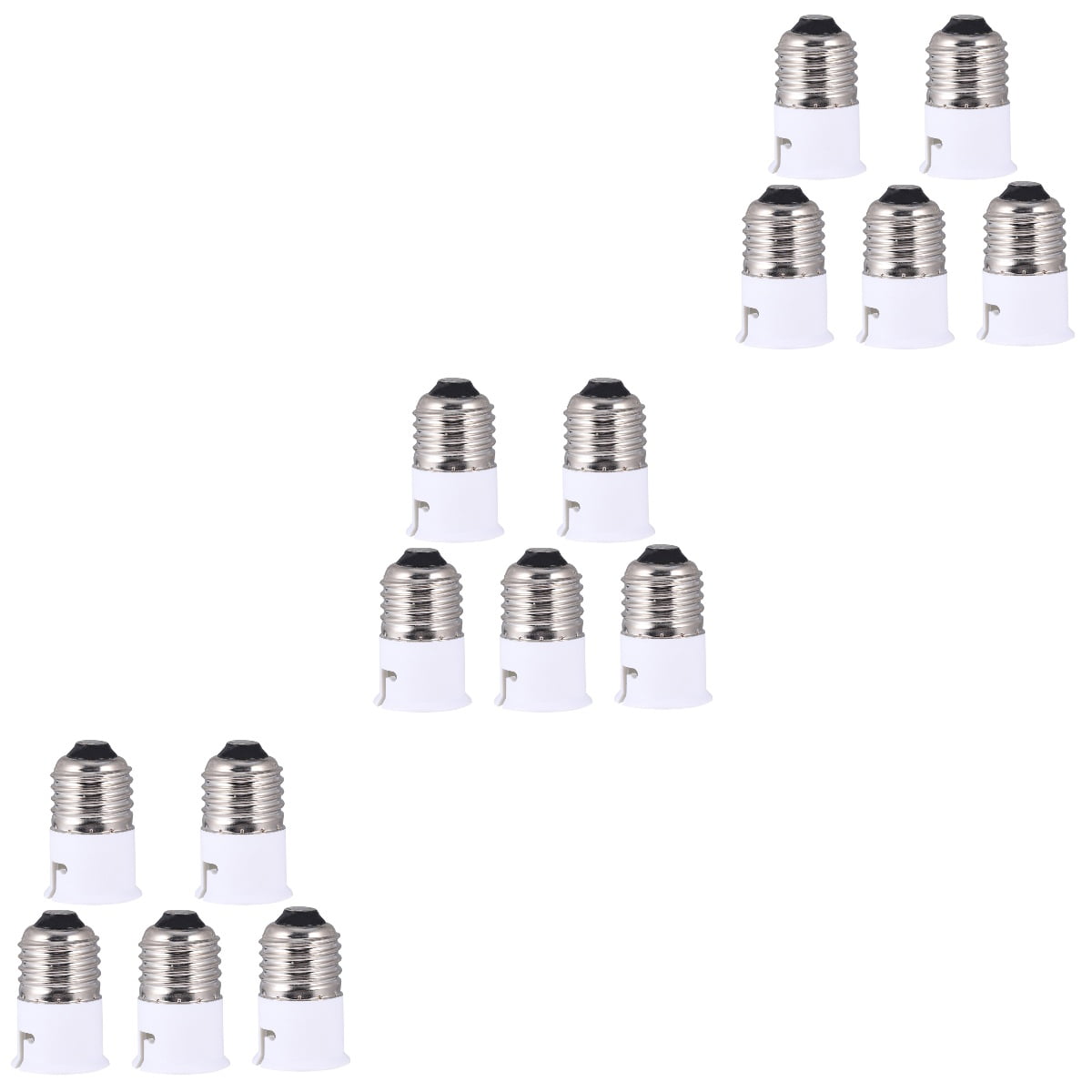 15 pcs E27 to B22 Light Bulb Base Adapter Screw Lamp Holder Converter ...