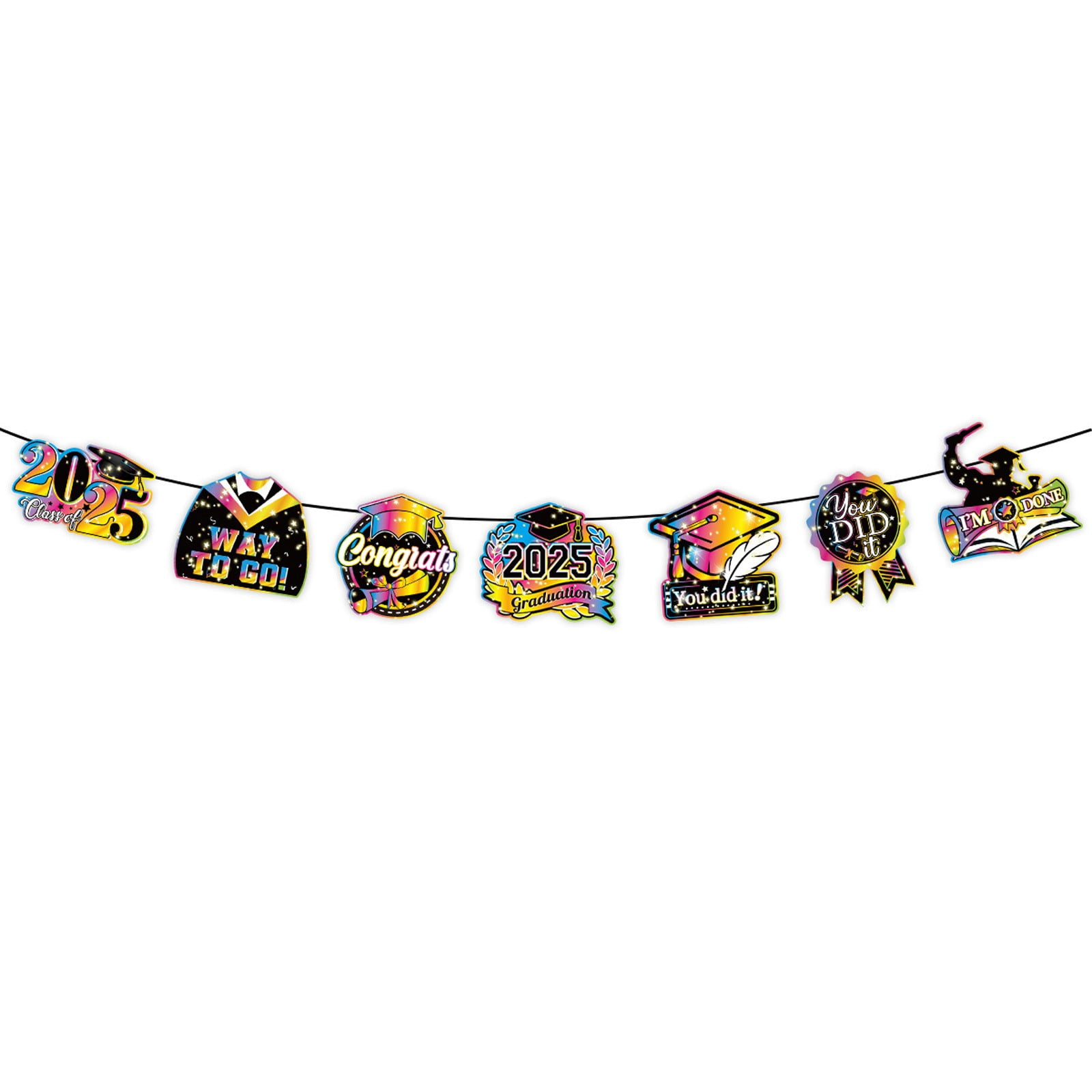 15 pcs Graduation Banners Congrats Grad Banner Graduation Backdrop ...