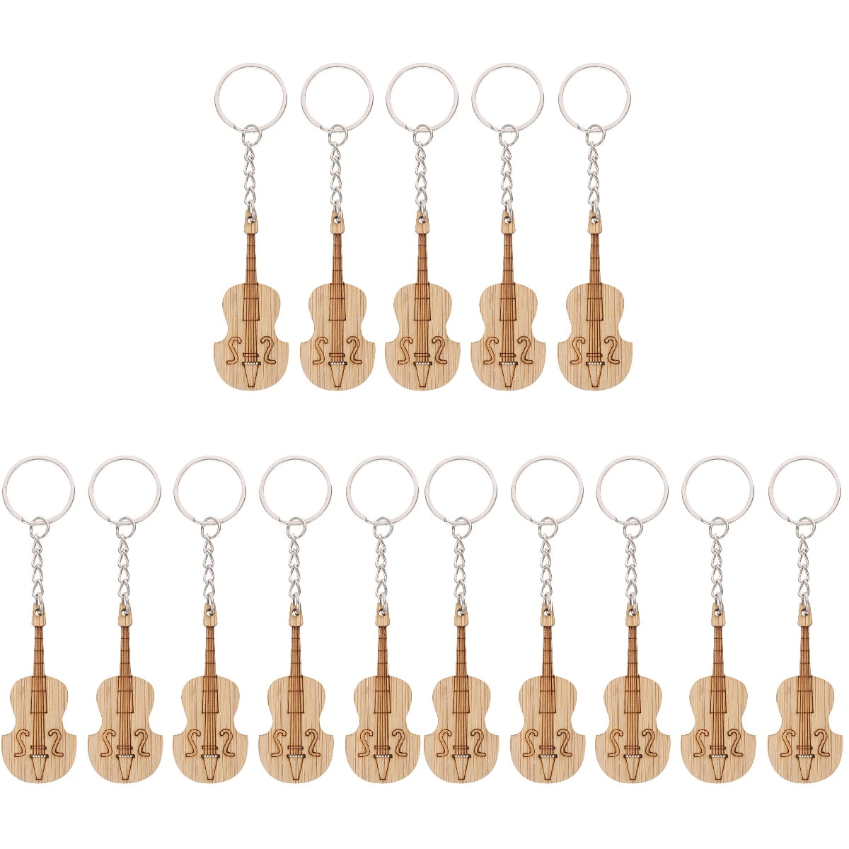 15 pcs Musical Instrument Keychains Decorative Key Rings Keychain ...